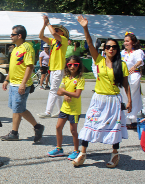 Colombian Community at One World Day 2022 in the Cleveland Cultural Gardens